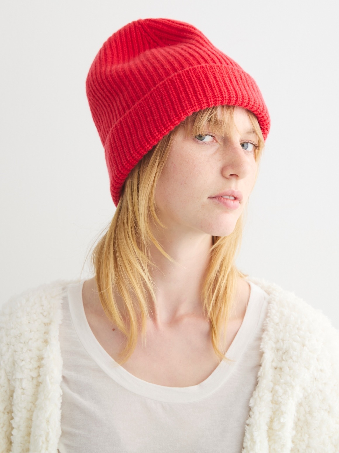 Holiday cashmere cap｜スリードッツ オフィシャルオンラインショップ