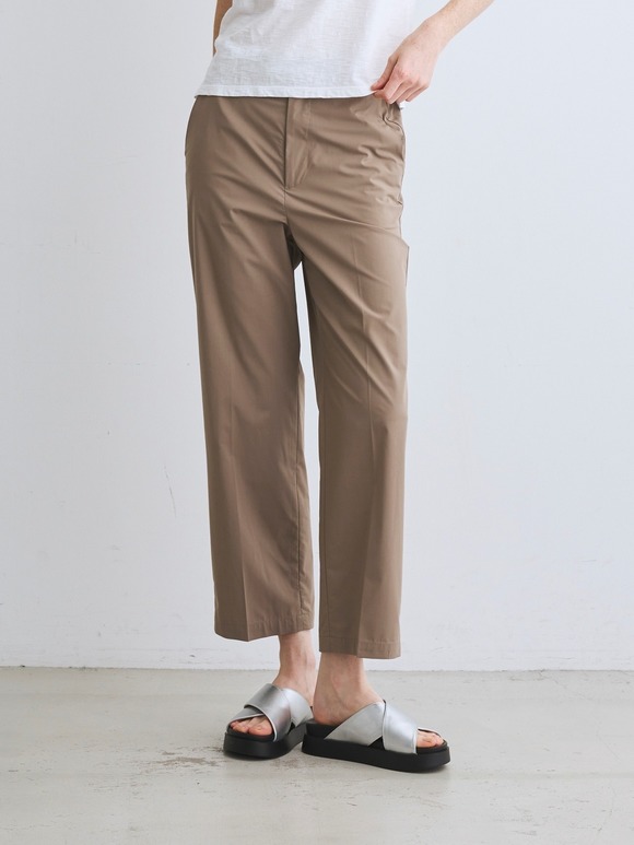 Stretch typewriter tuckwidepants｜スリードッツ オフィシャルオンラインショップ